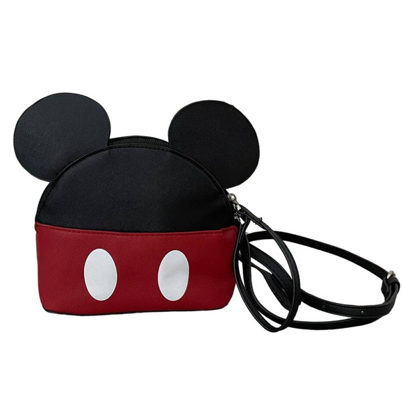 Disney | Bags | New Disney Mickey Mouse Black Red Purse Crossbody And ...